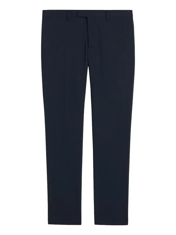 Sandro Tapered Wool Trousers - Navy