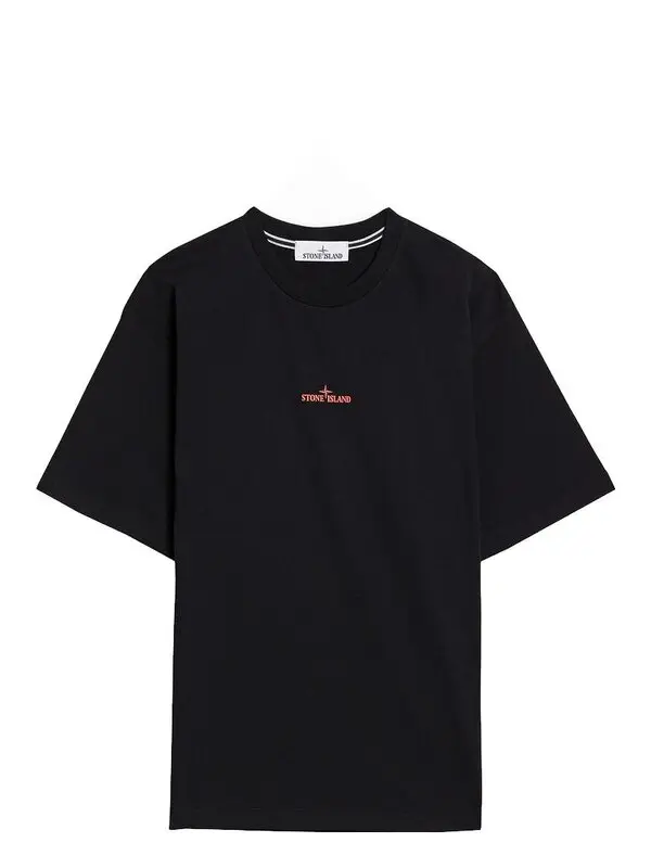 Stone Island Printed Cottonjersey Tshirt - Black