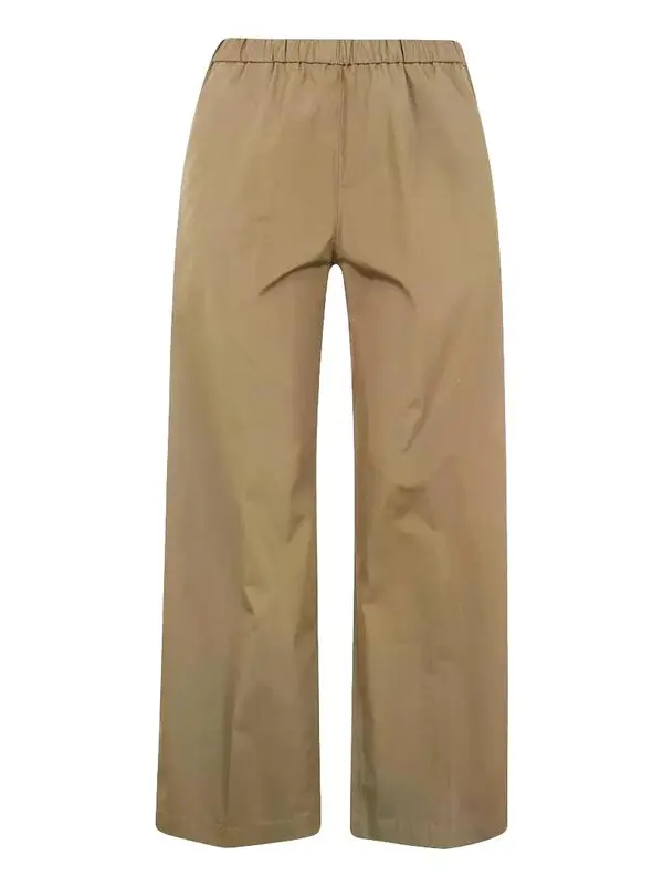 Aspesi Elasticated-waist Wide Leg Trousers - Neutrals