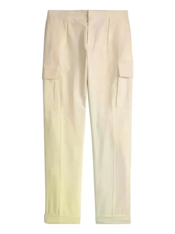 Ralph Lauren Purple Label Elasticated Drawstring Pleated Trousers - Neutrals