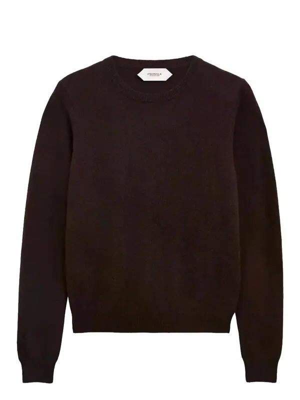 Pringle Of Scotland Crew-neck Cashmere Sweater - Brown