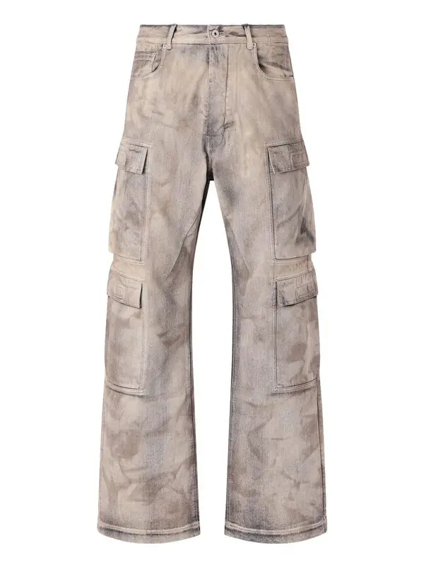 Rick Owens Straight-leg Cargo Jeans - Brown