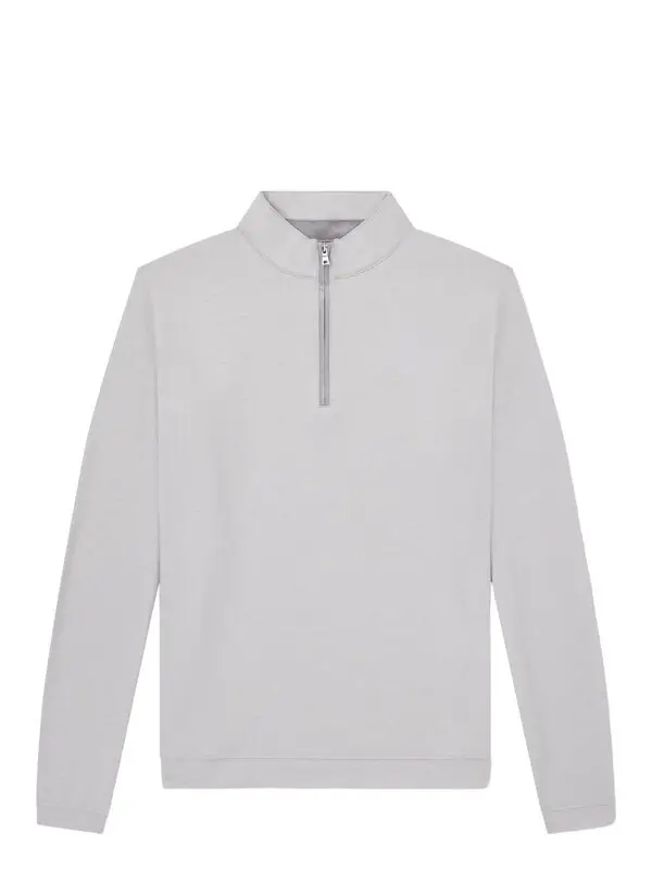 Peter Millar Albatross Piqué Half-zip Sweater - Gray