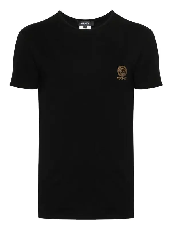 Versace Logo-detail T-shirt - Black