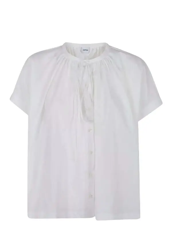 Aspesi Tie-collar Shirt - White