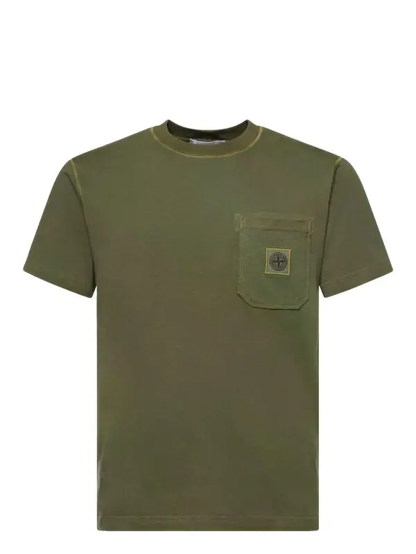 Stone Island Logo Patch T-shirt - Green