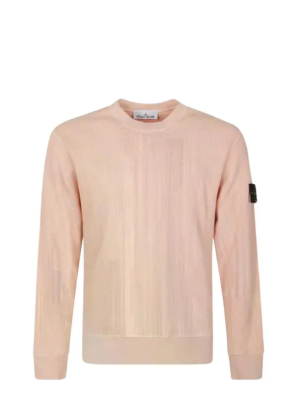Stone Island Logo-badge Sweatshirt - Pink