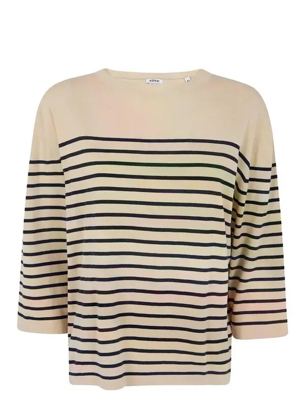Aspesi Striped Sweater - Neutrals