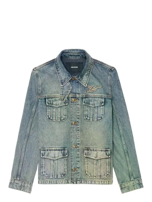 Zadig&Voltaire Pocket Denim Jacket - Blue