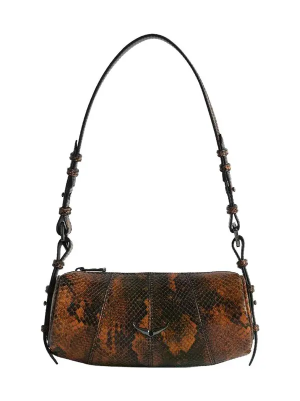 Zadig&Voltaire Snake-print Shoulder Bag - Brown