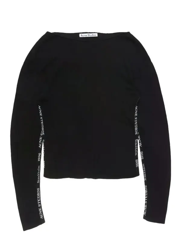 Acne Studios Logo-embellishment Sweater - Black