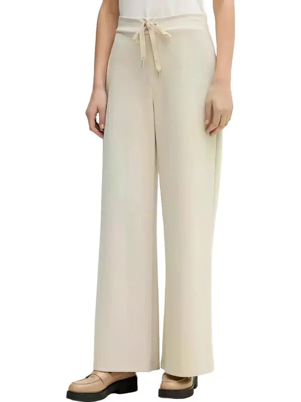 Joseph Ribkoff Drawstring Wide Leg Trousers - Neutrals