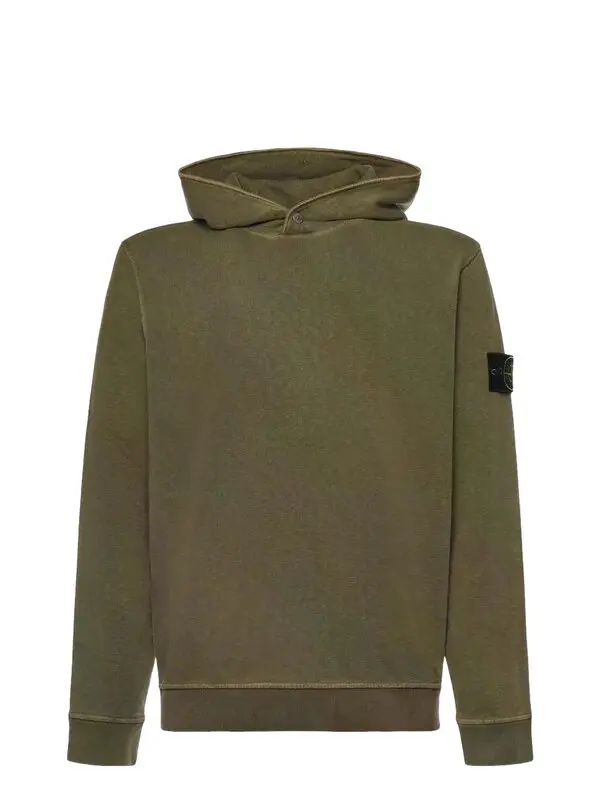 Stone Island Hooded Sweatshirt - Green