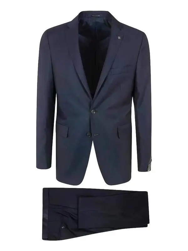 Tagliatore Notched-lapel Suit - Blue