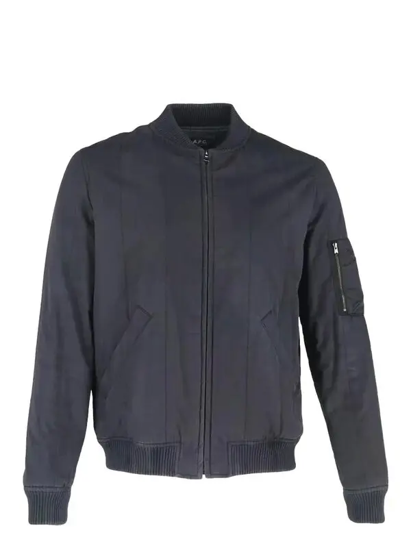 A.p.c. Quilted Bomber Jacket - Blue