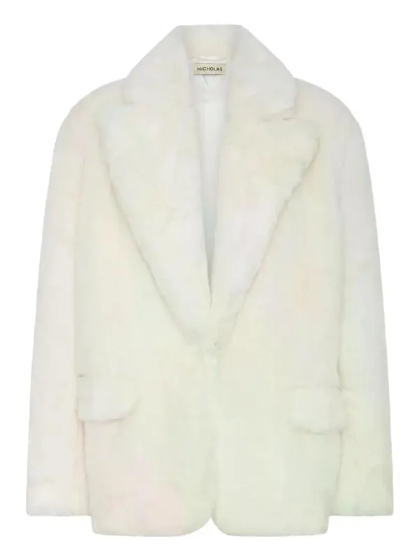 NICHOLAS Desiree Notched-lapel Jacket - Neutrals