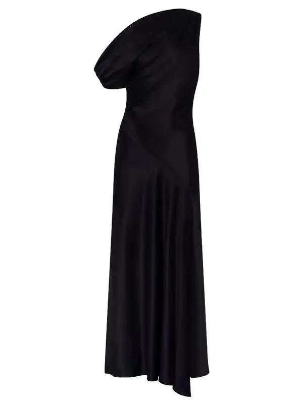 NICHOLAS Sabrina One-shoulder Maxi Dress - Black