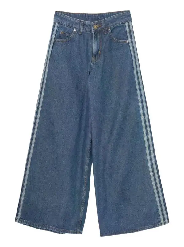 Adidas Firebird Wide-leg Jeans - Blue