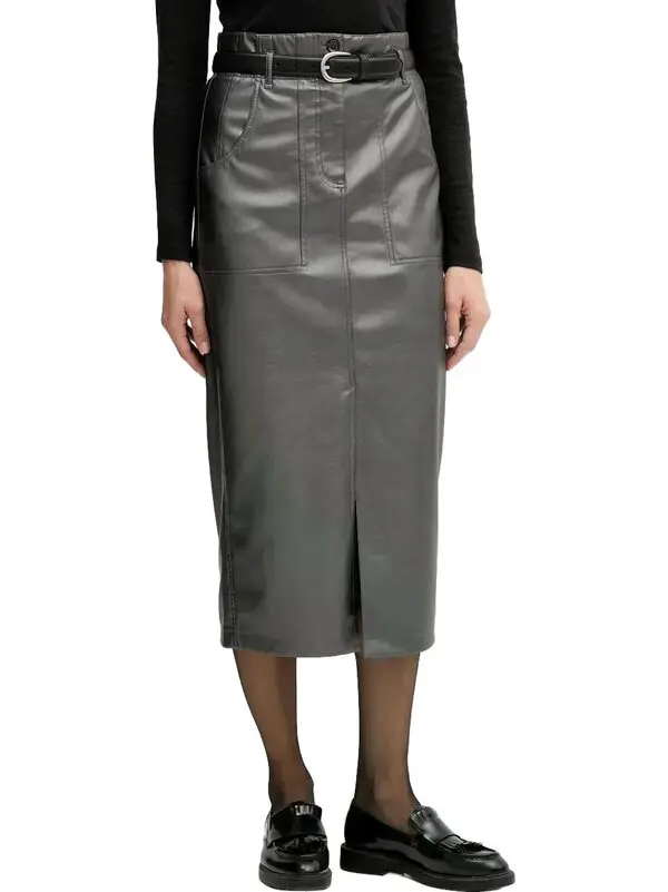 MARC AUREL Pencil Midi Skirt - Grey