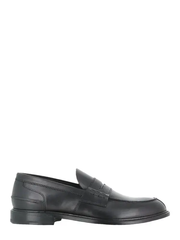 TASSINARI Leather Penny Loafers - Black