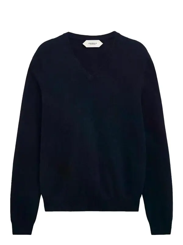 Pringle Of Scotland V-neck Cashmere Sweater - Blue