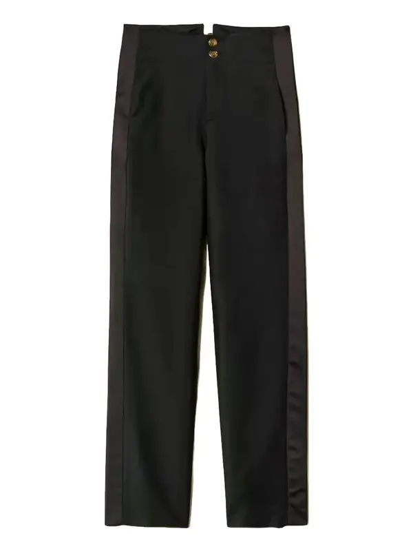 TWINSET Satin Side Trousers - Black