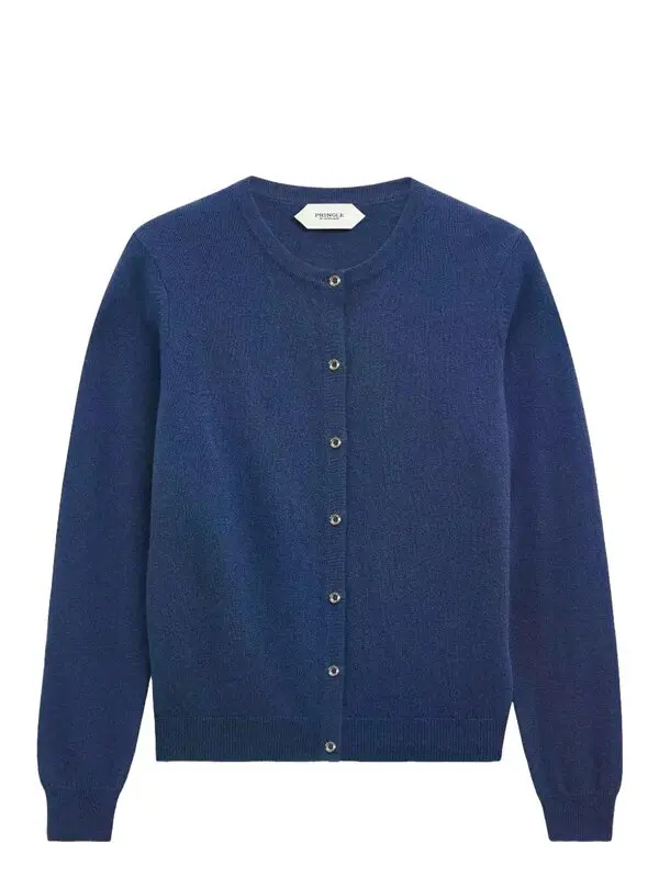 Pringle Of Scotland Cashmere Crew-neck Cardigan - Blue