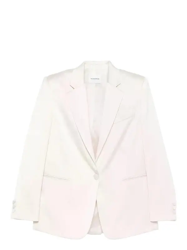 Andamane Single-breasted Blazer - White