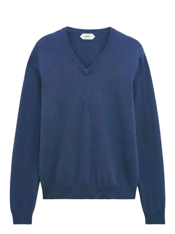 Pringle Of Scotland V-neck Cashmere Sweater - Blue