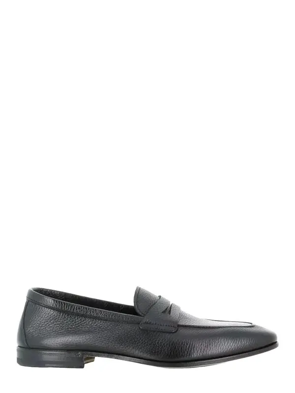 HENDERSON BARACCO Almond-toe Loafers - Black