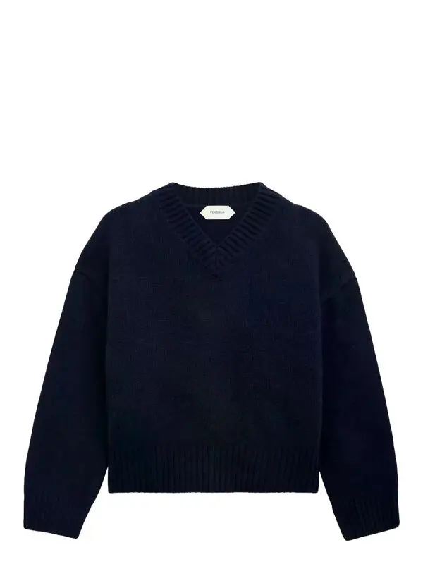 Pringle Of Scotland V-neck Cashmere Sweater - Blue