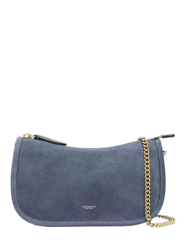 COACH Suede Shoulder Bag - Blue