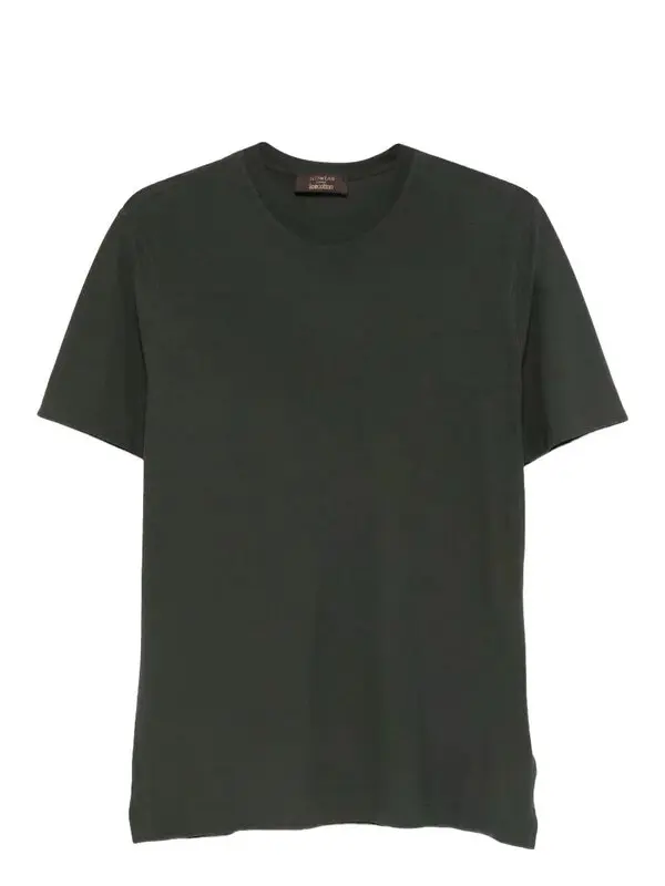 ZANONE Roubd-neck T-shirt - Green