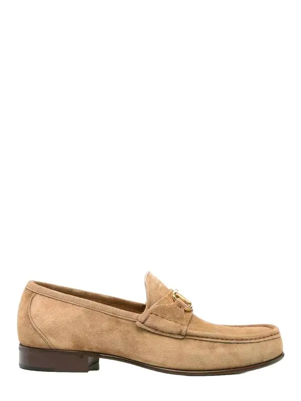 Valentino Garavani Logo-plaque Loafers - Neutrals