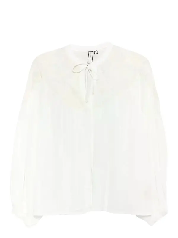 SCARLETT POPPIES Petronella Embroidered Blouse - White