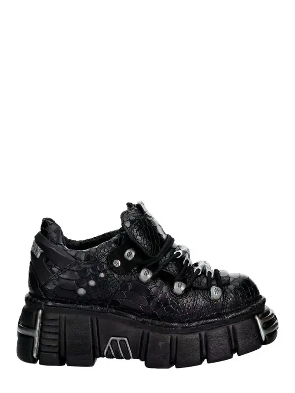 NEW ROCK Textured Sneakers - Black
