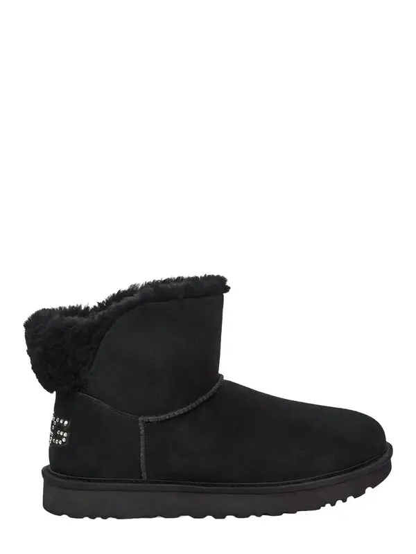 UGG Crystal-embellished Ankle Boots - Black