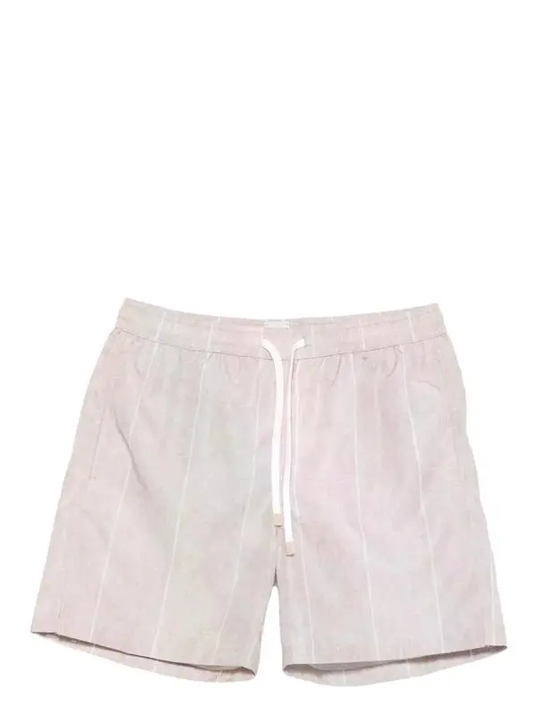 Eleventy Striped Swim Shorts - Neutrals