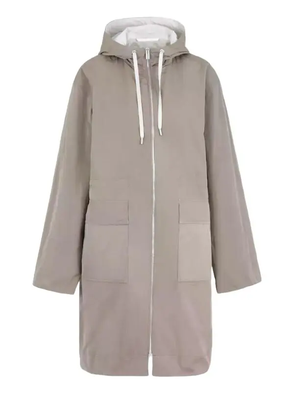 Peserico Hooded Pocket Coat - Neutrals
