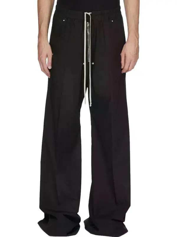 Rick Owens Geth Belas Cotton Trousers - Black