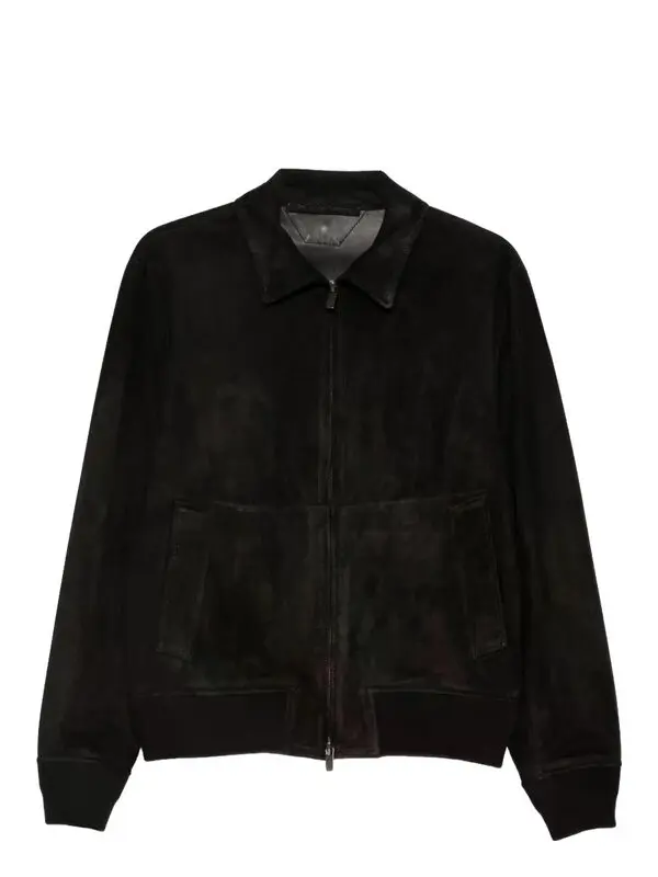 SALVATORE SANTORO Suede Jacket - Black