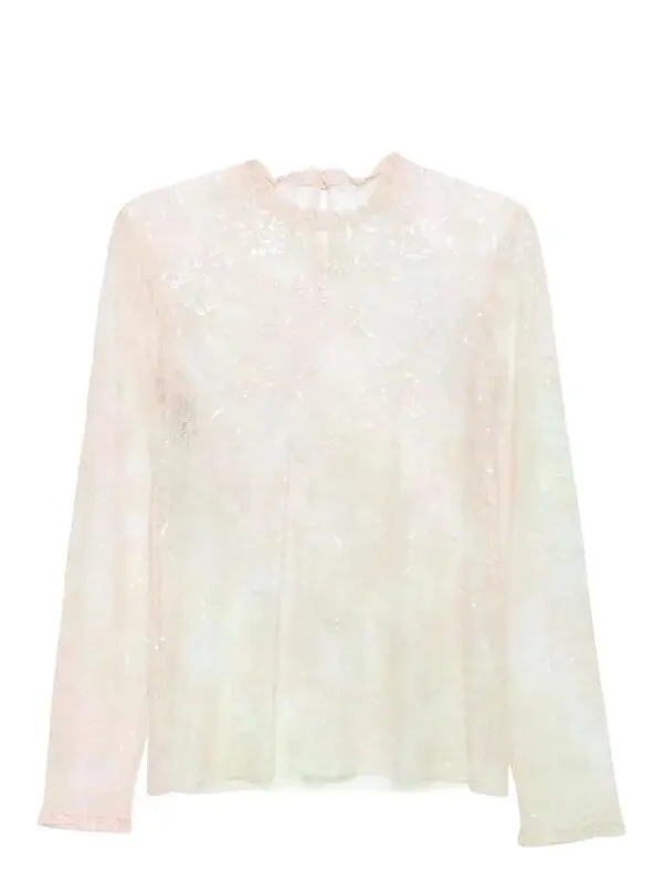 Alberta Ferretti Embellishment-detail Shirt - Neutrals