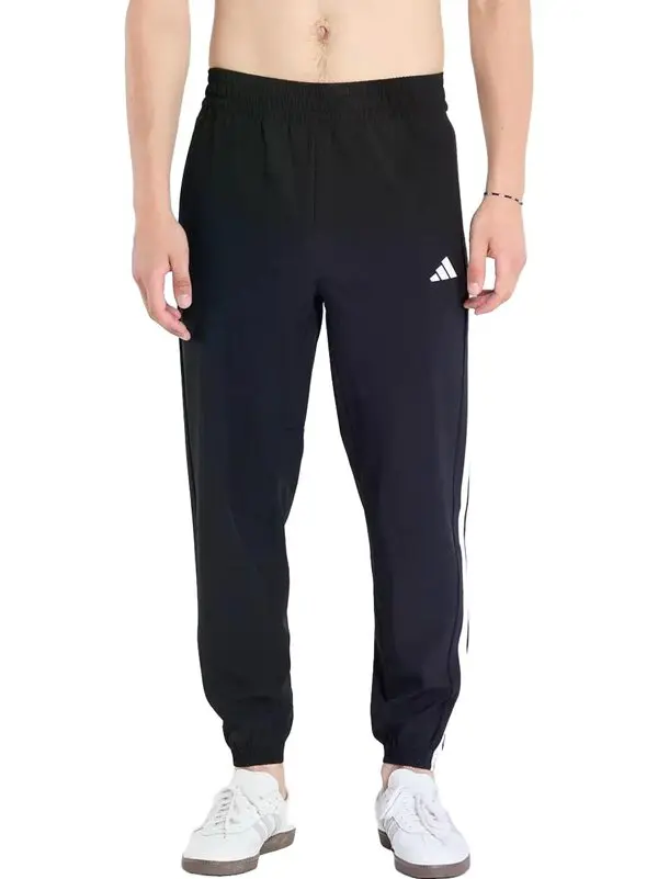 Adidas Train Essentials 3-stripes Woven Track Pants - Black