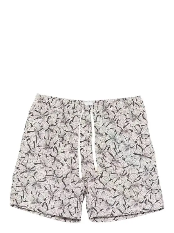 Eleventy Printed Swim Shorts - Neutrals