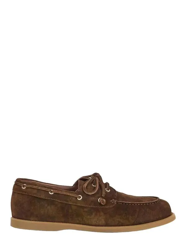 Etro Suede Boat Shoes - Brown