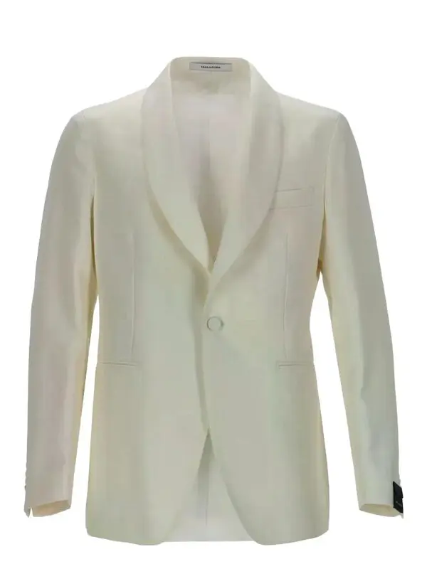 Tagliatore Single-breasted Blazer - White