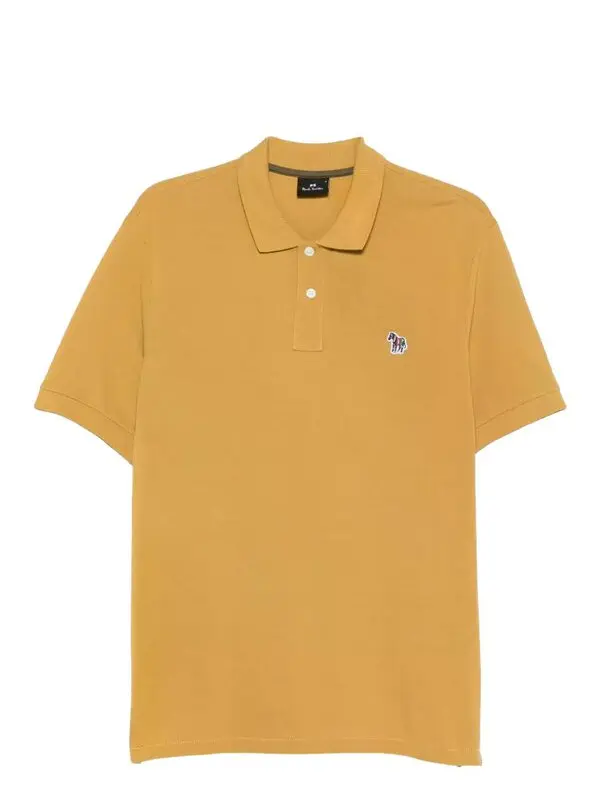 Paul Smith Zebra-patch Regular-fit Polo Shirt - Yellow