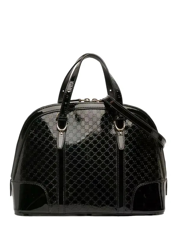 Gucci Small Micro Guccissima Satchel - Black