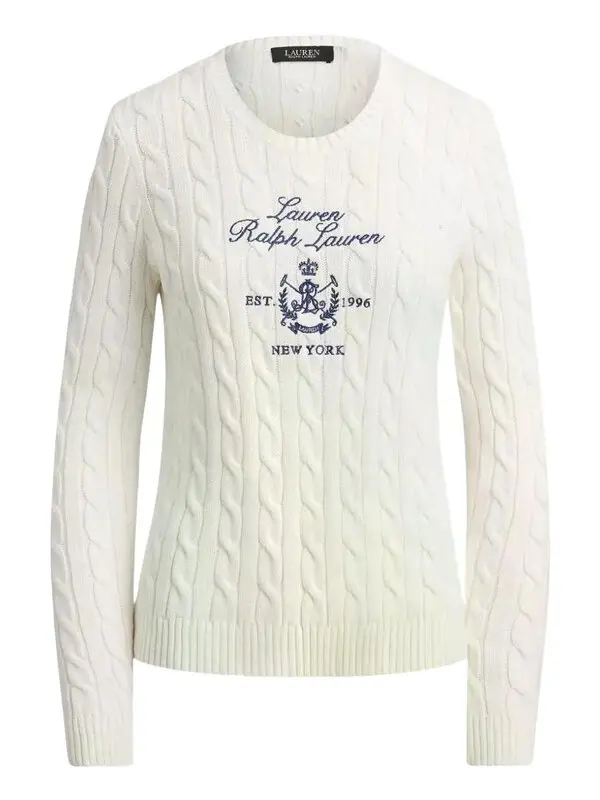 Ralph Lauren Cable-knit Pullover Sweater - White