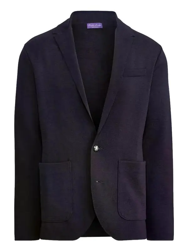 Ralph Lauren Purple Label Wool Blazer Cardigan - Blue